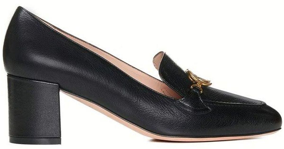 Bally Emblem Pumps in Black | Lyst