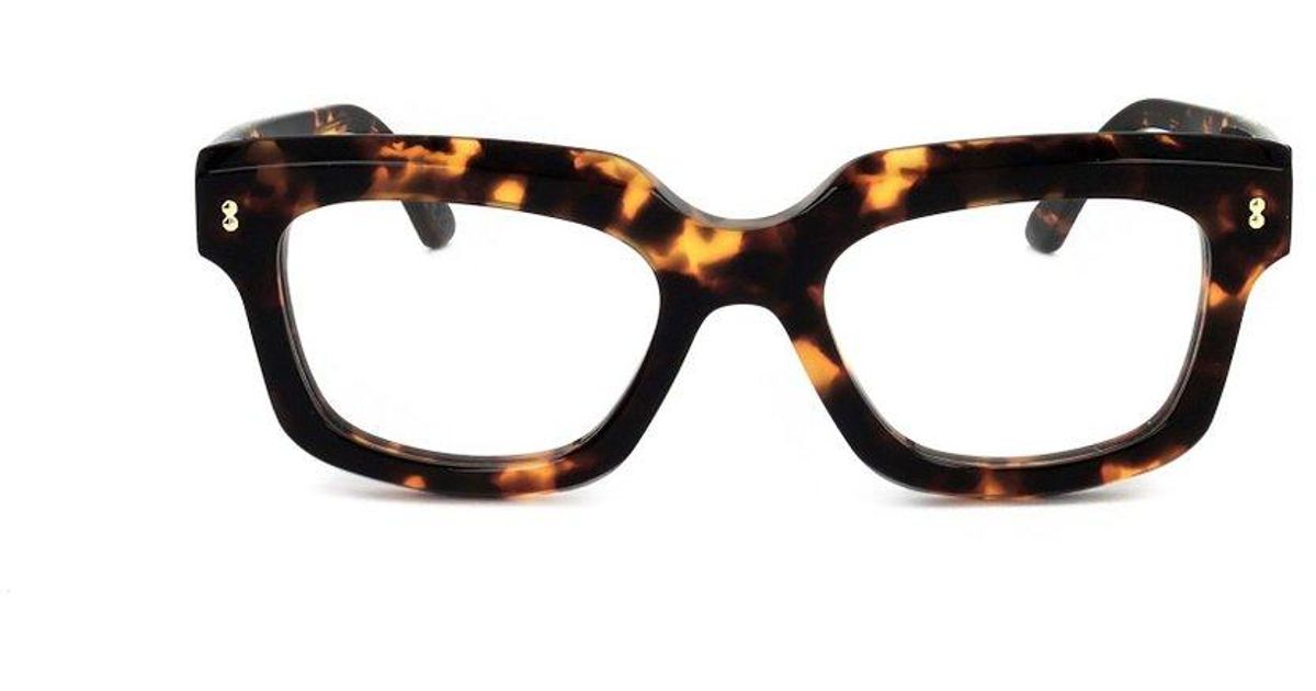 Retrosuperfuture Square Frame Glasses in Black | Lyst UK