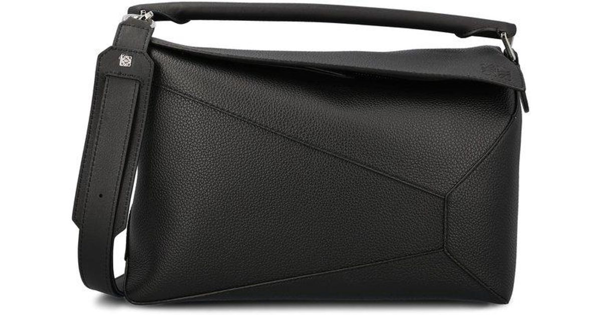 Loewe Large Puzzle Bag in Black for Men | Lyst