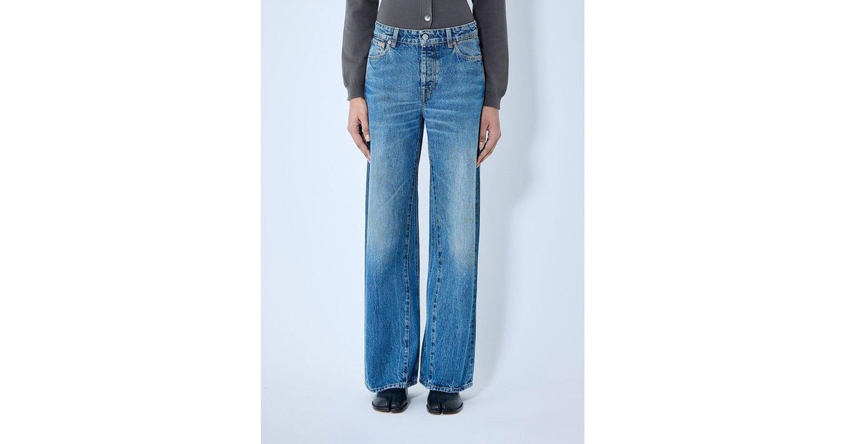 Our Legacy Treble Cut Wide Jeans in Blue | Lyst