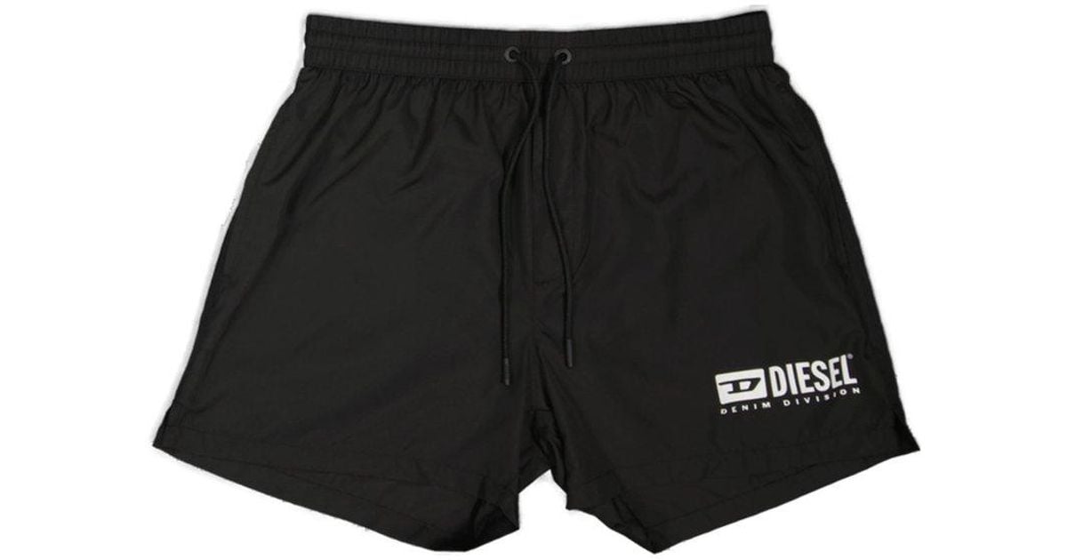 DIESEL Ken-37-D-Box Swim Shorts in Black for Men | Lyst