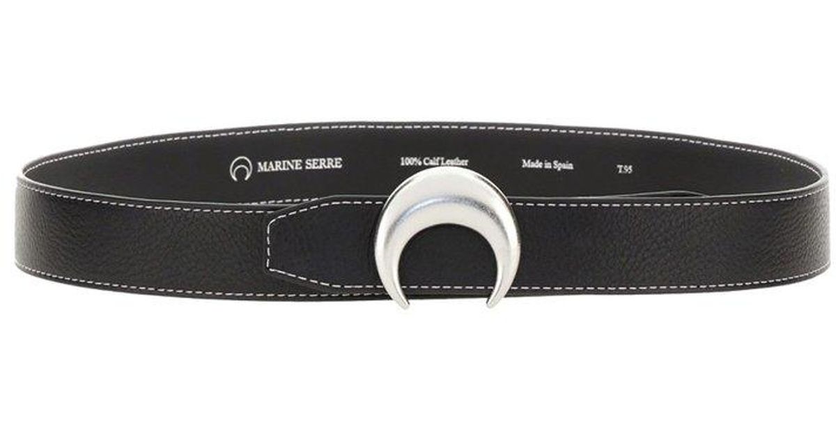 Marine Serre Moon Belt in Black | Lyst UK