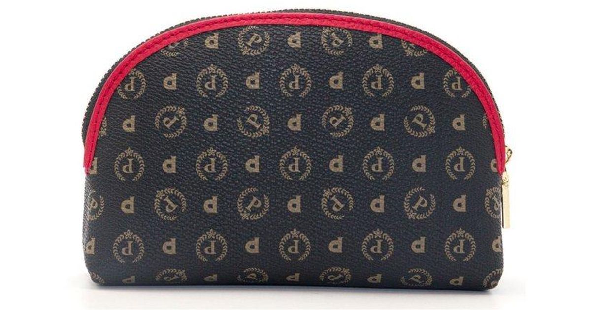 Pollini Heritage Logo Classic Pouch in Black | Lyst UK