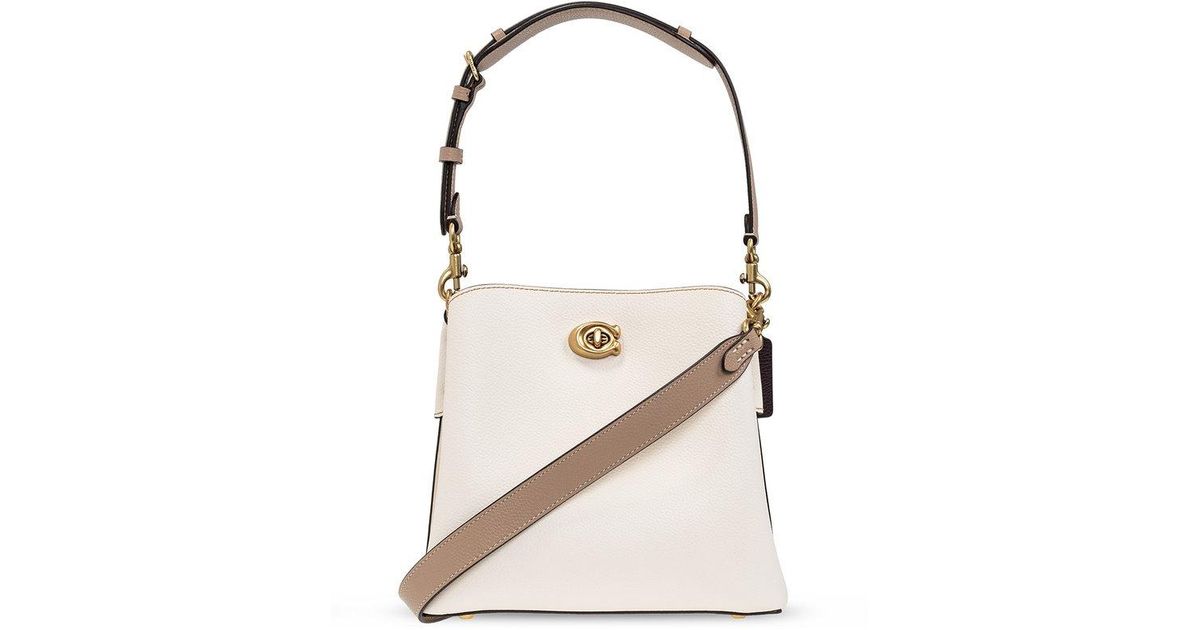 COACH Willow Twist-Lock Bucket Bag in Natural | Lyst UK