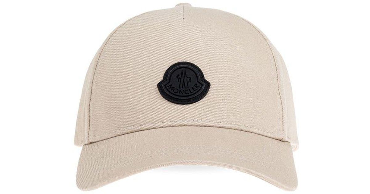 Moncler Baseball Cap in Natural for Men | Lyst