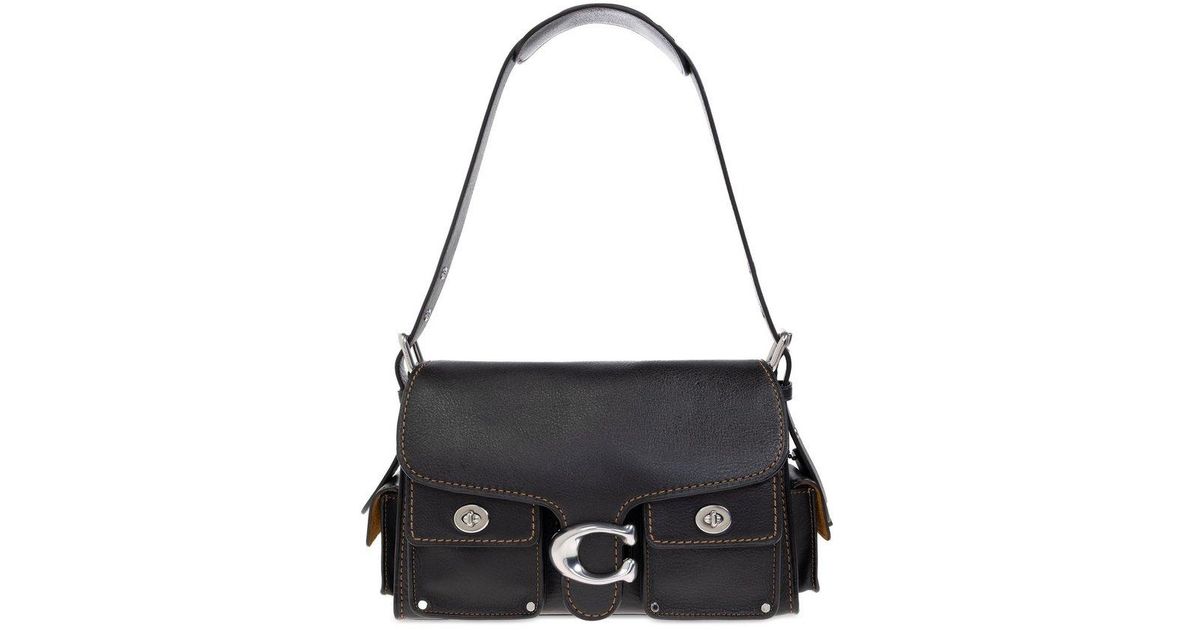 COACH Cargo Turnlock Soft Tabby Tote Bag in Black | Lyst UK