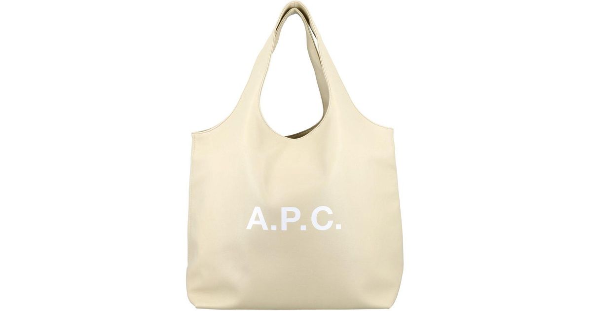 A.P.C. Ninon Tote Bag in Natural | Lyst UK
