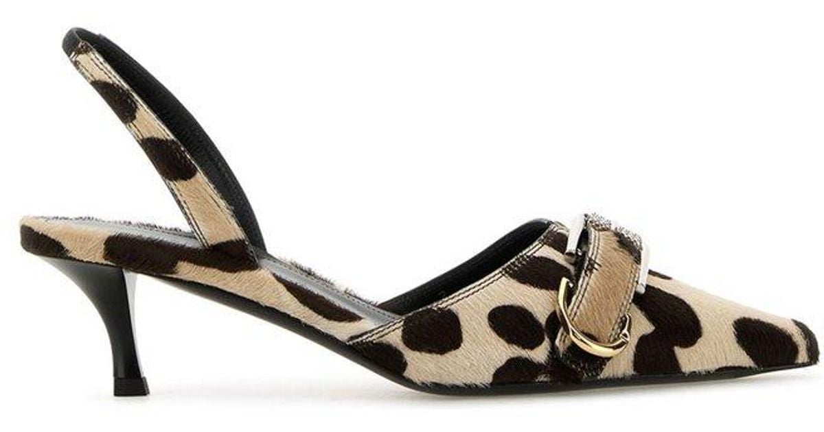 Givenchy Voyou Buckled Slingback Pumps in Black | Lyst
