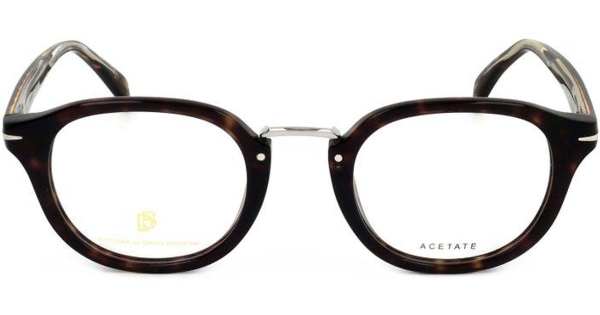 David Beckham Square Frame Full Rim Optical Glasses in Black for Men ...