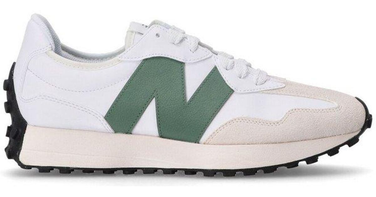 New Balance 327 Lace-Up Sneakers in White for Men | Lyst