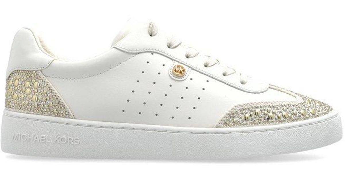 MICHAEL Michael Kors Scotty Lace-Up Sneakers in White | Lyst