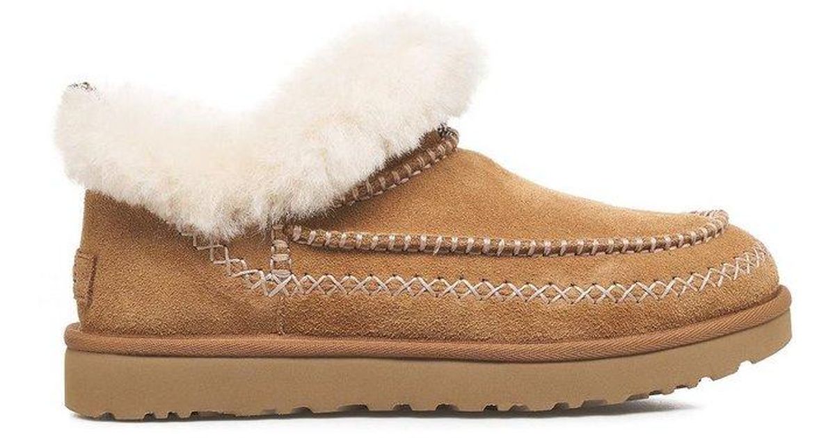 UGG Classic Ultra Mini Slip-On Alpine Boots in Brown | Lyst