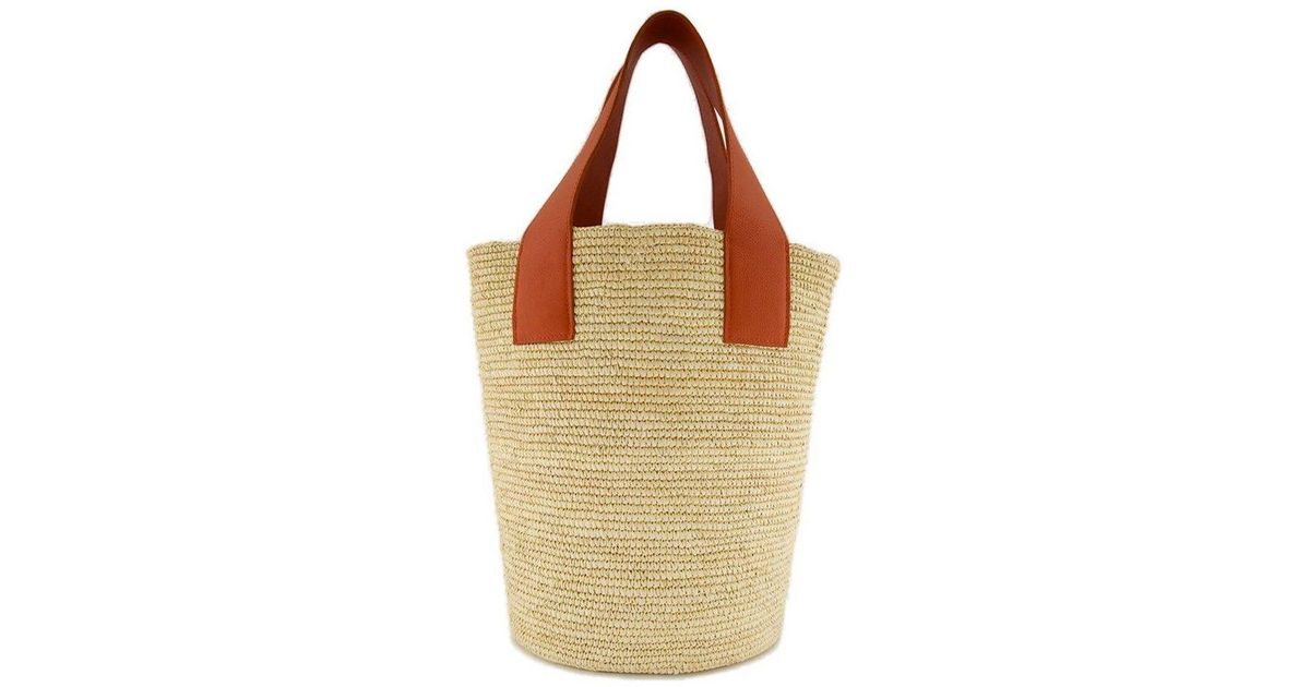 Sensi Studio Tall Canasta Top Handle Bag in Brown | Lyst