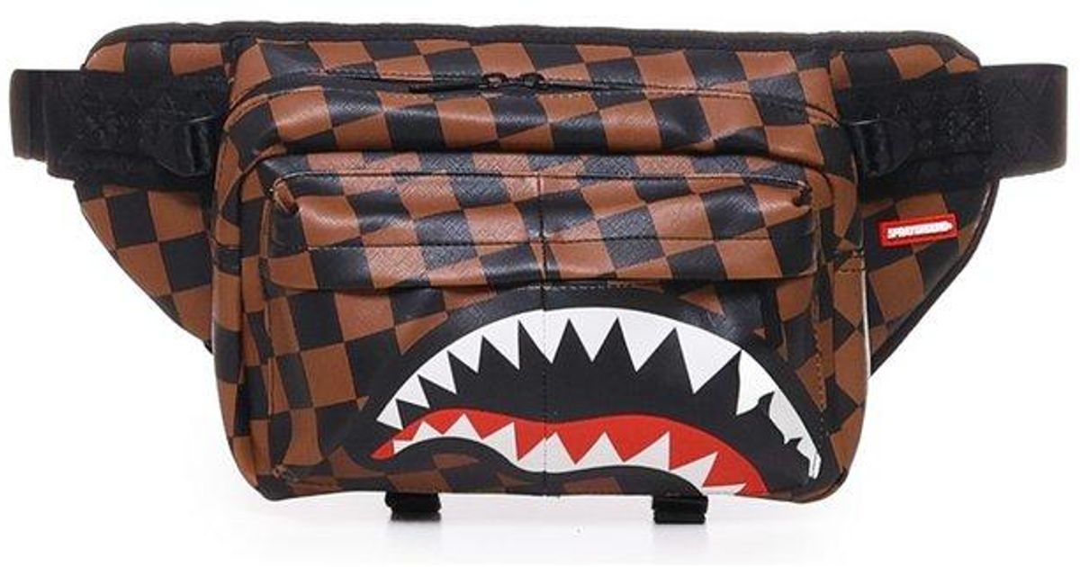 Sprayground The Hangover Shark Cargo Crossbody Bag in Gray | Lyst