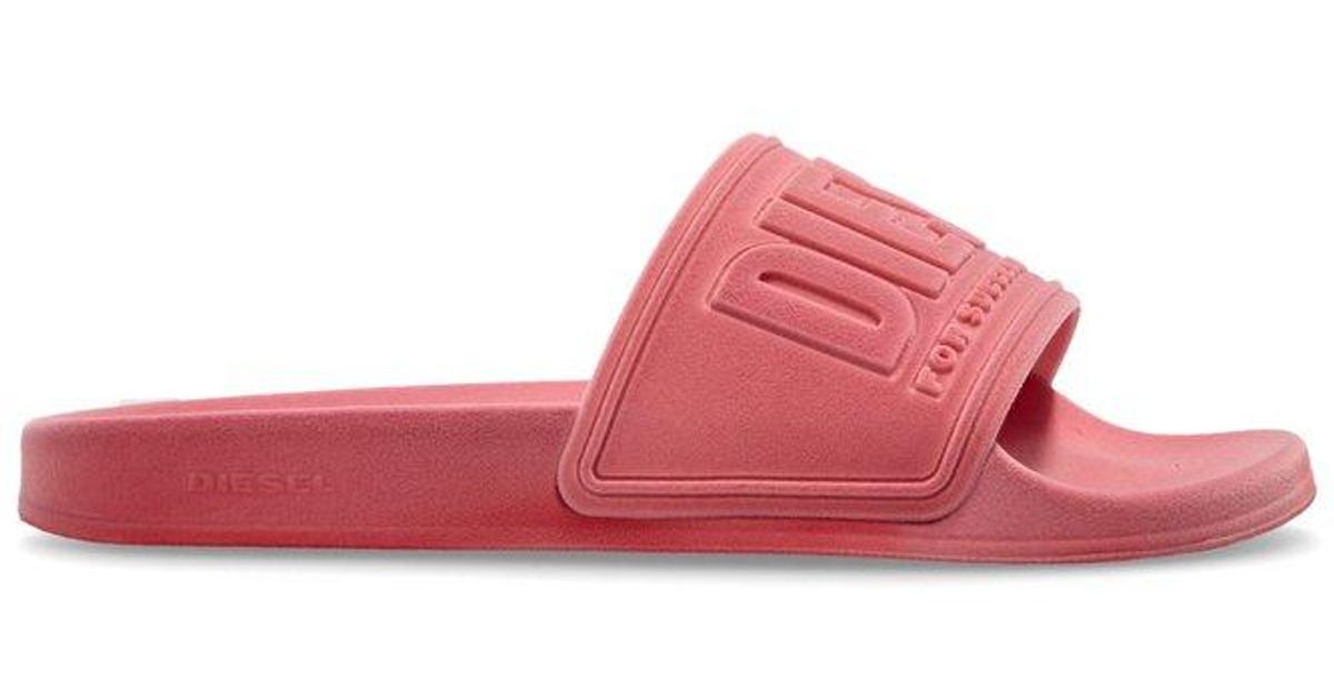 DIESEL Sa-Mayemi-Pool Slides in Pink | Lyst UK