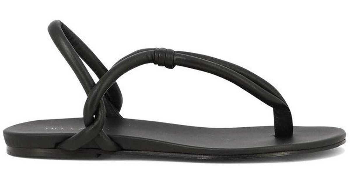 Roberto Del Carlo Dytt Thong Sandals in Black | Lyst