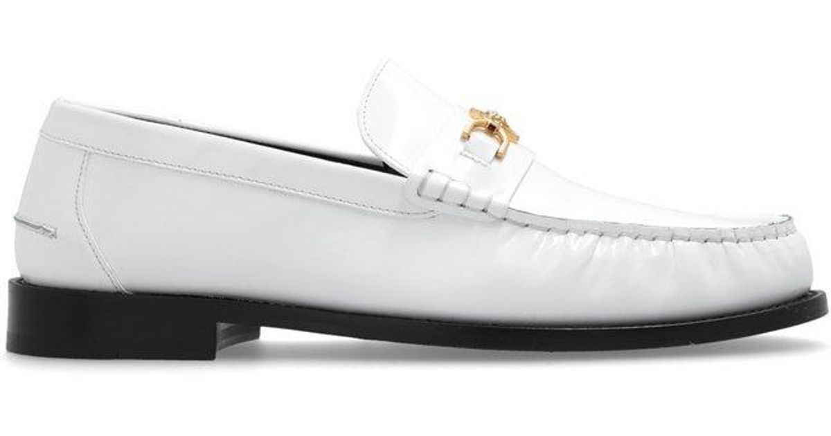 Versace Medusa '95 Slip-on Loafers in White for Men | Lyst