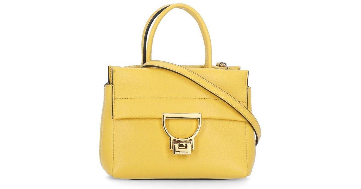 Coccinelle Logo Engraved Small Arlettis Crossbody Bag in Metallic | Lyst