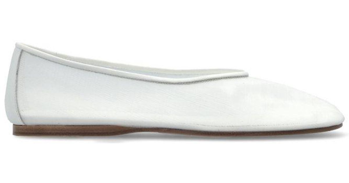 Forte Forte Simple Ballet Flats in White | Lyst