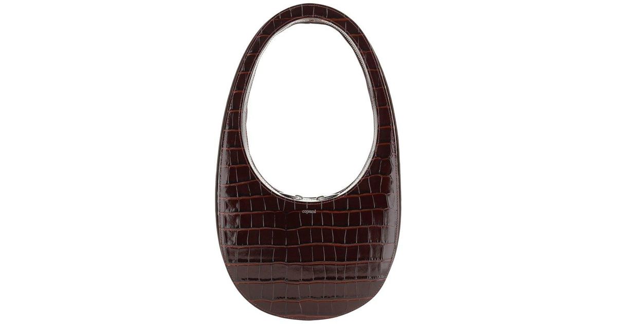 Coperni Logo Printed Embossed Swipe Bag in Brown | Lyst