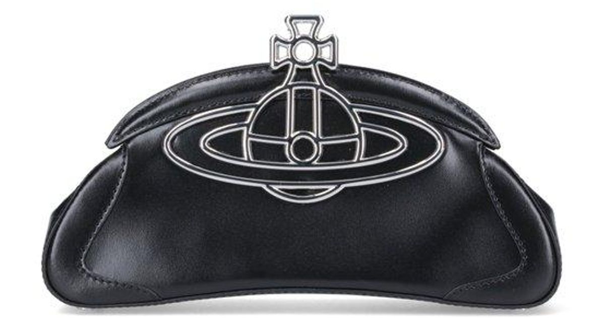 Vivienne Westwood "amber Clutch" Clutch in Black | Lyst