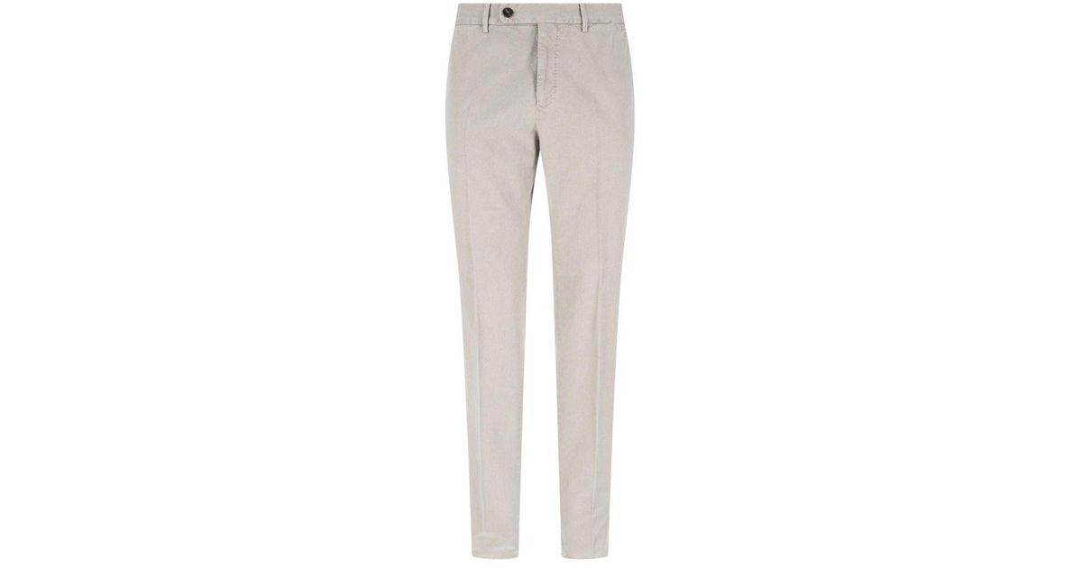 Incotex Tailored Fit Classic Pants in Gray for Men | Lyst