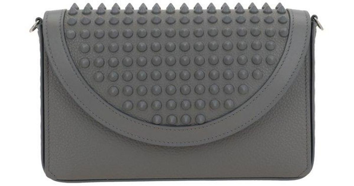 Christian Louboutin Funky Spikes Wallet in Gray for Men | Lyst