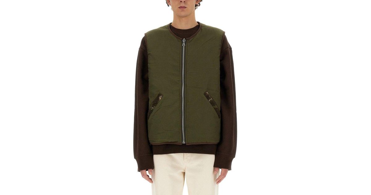 YMC Reversible Quilted Jacket in Green for Men | Lyst