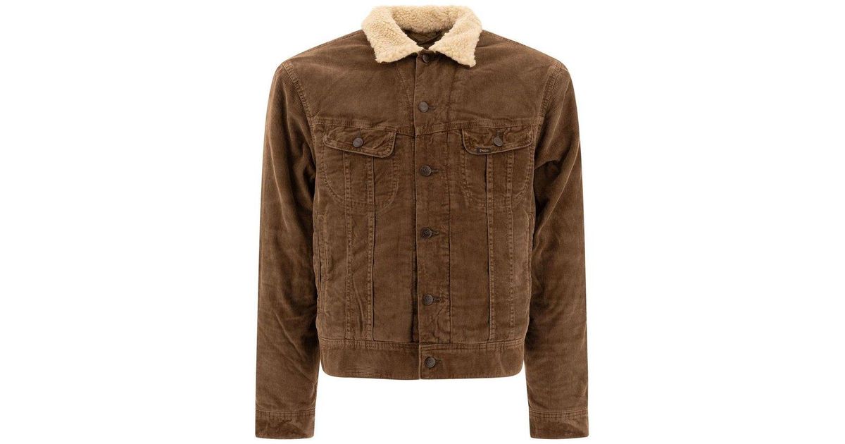 Polo Ralph Lauren Corduroy Trucker Jacket in Brown for Men | Lyst