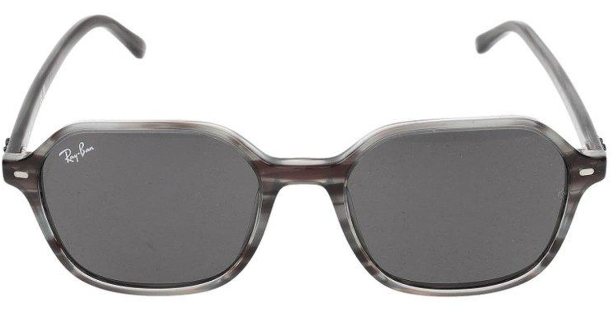 Ray-Ban Square Frame Sunglasses in Grey | Lyst UK