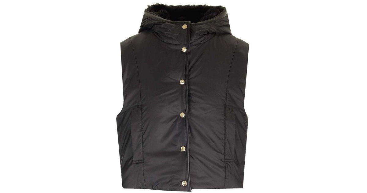 Max Mara Reversible Vest "felix in Black | Lyst