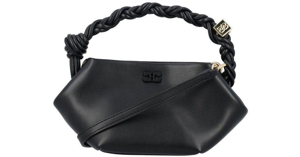 Ganni Mini Bou Tote Bag in Black | Lyst