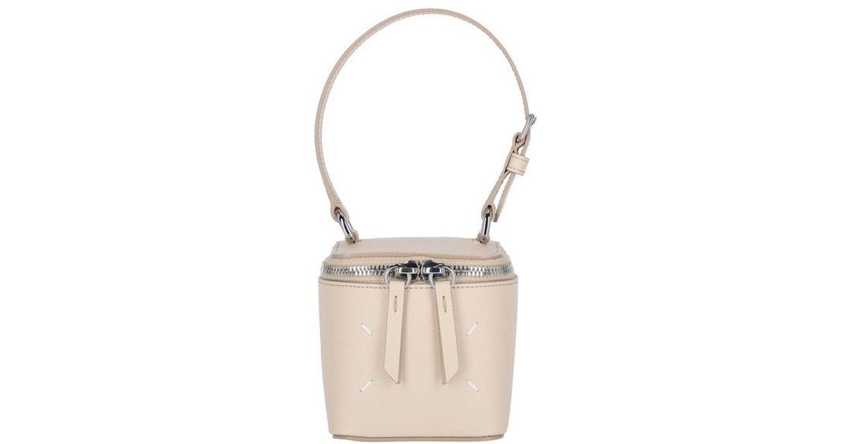 Maison Margiela Mini Box Bag in White | Lyst