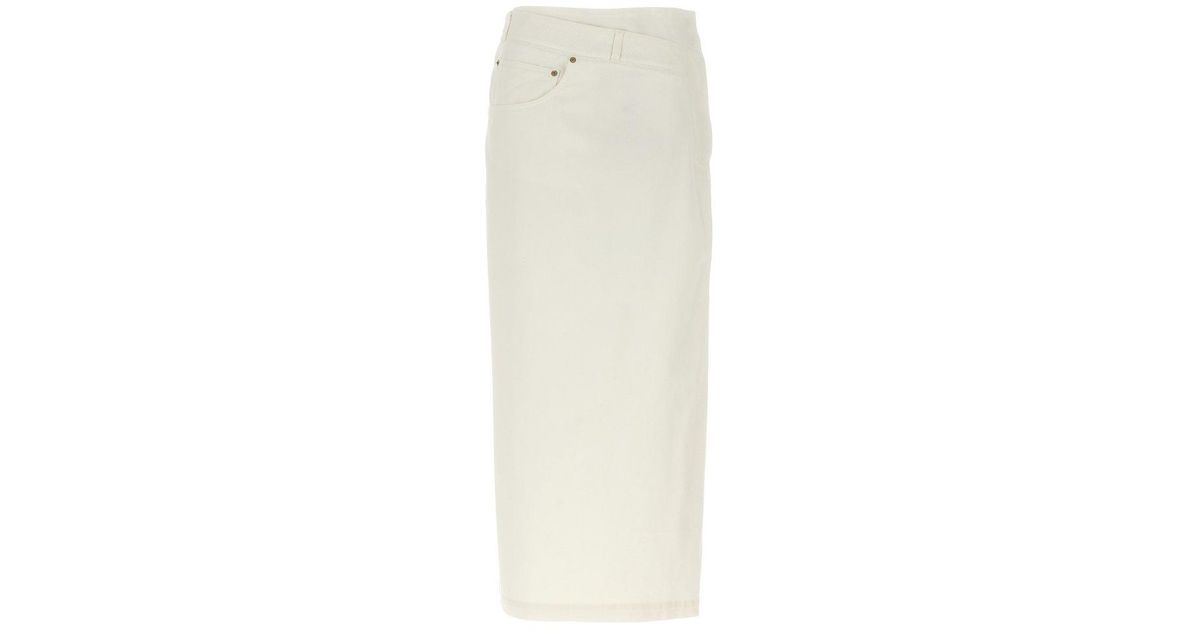 Loewe Deconstructed Skirt Skirts in White | Lyst