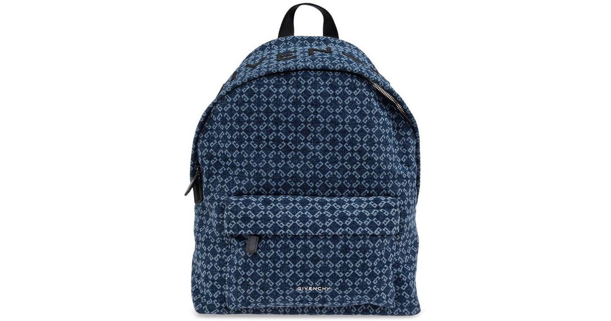 Givenchy Backpack With Monogram in Blue for Men | Lyst