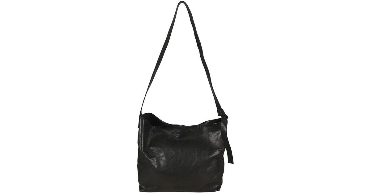 Ann Demeulemeester Tosh Large Soft Shoulder Bag in Black | Lyst
