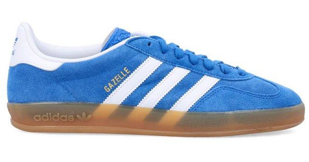 adidas Originals Gazelle Indoor Low-Top Sneakers in Blue for Men | Lyst
