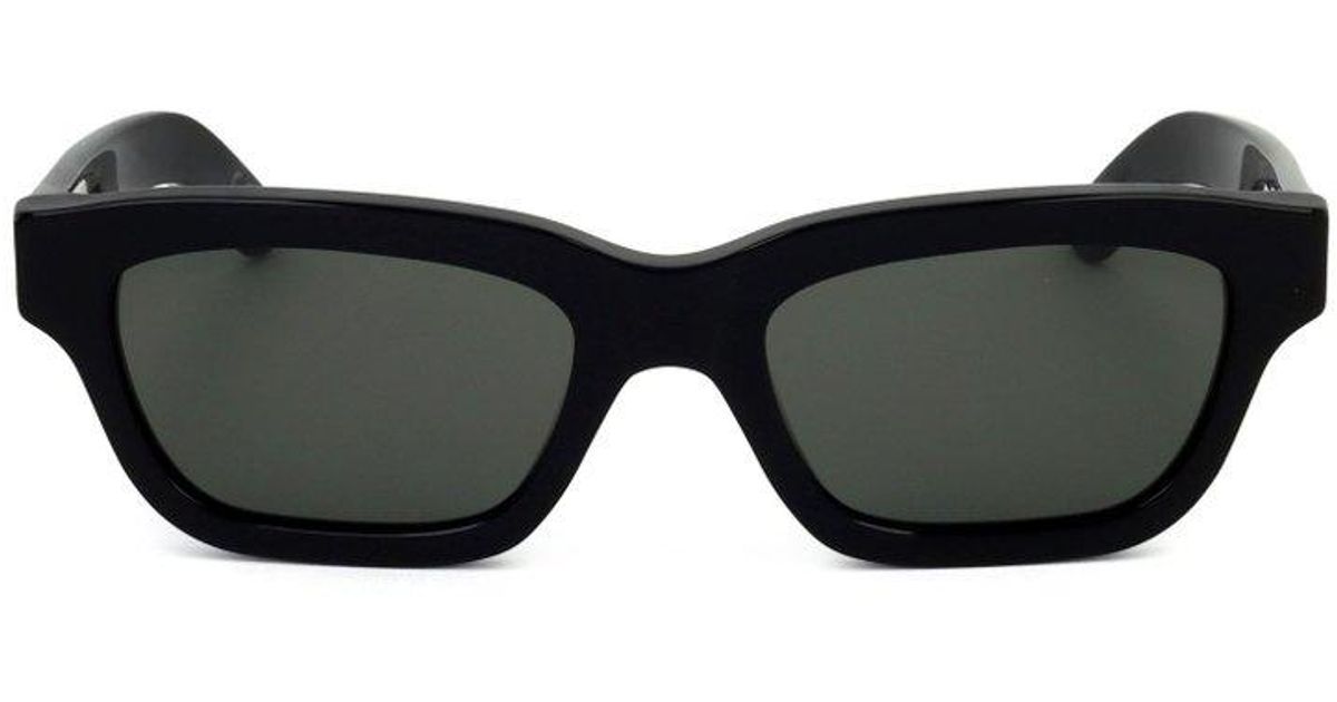 Retrosuperfuture Rectangular Frame Sunglasses in Black | Lyst UK