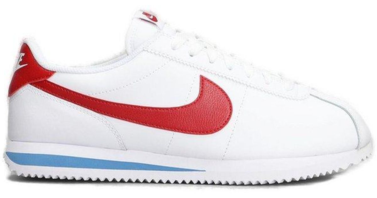 Nike Cortez 23 Logo Detailed Low-Top Sneakers in White for Men | Lyst