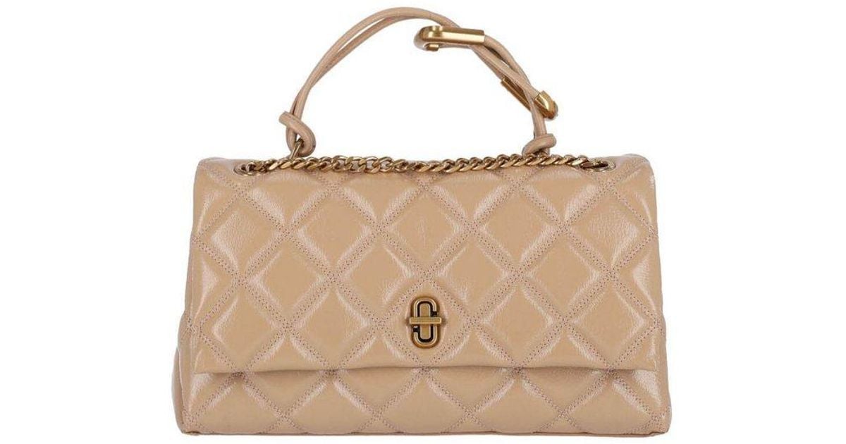 Marc Jacobs The Quilted Dual Convertible Shoulder Bag in Brown | Lyst UK