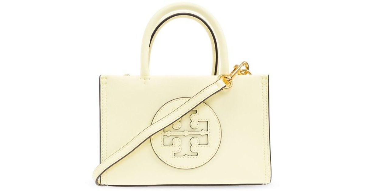 Tory Burch Ella Bio Mini Top Handle Bag in Metallic | Lyst