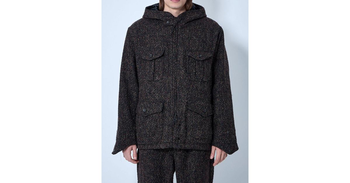 Engineered Garments Sas Hooded Jacket in Gray for Men | Lyst