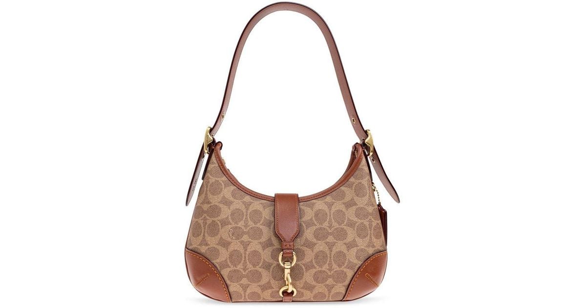 COACH Hamptons Hobo Bag in Brown | Lyst