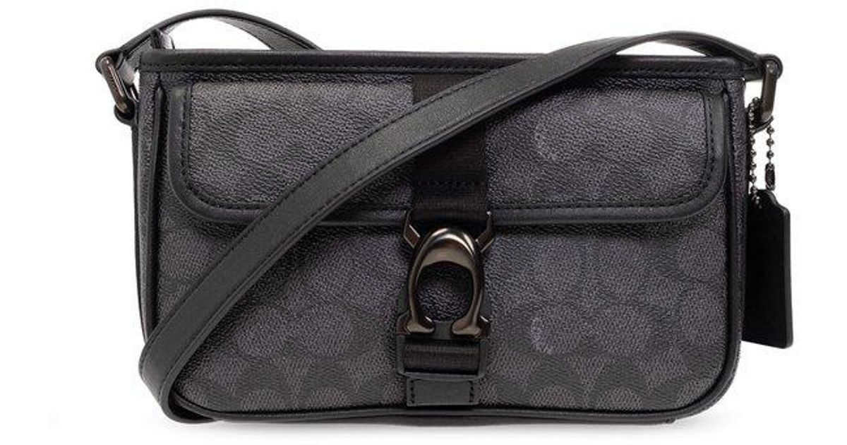 COACH Shoulder Bag With Monogram in Black for Men | Lyst