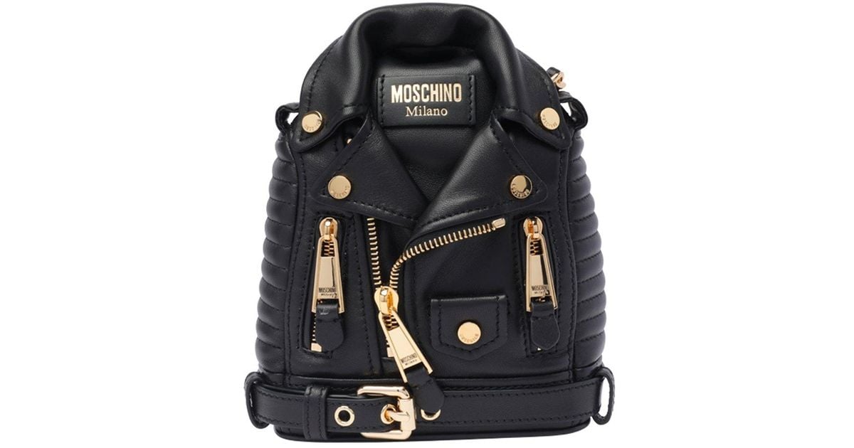 Moschino Biker Backpack in Black | Lyst UK