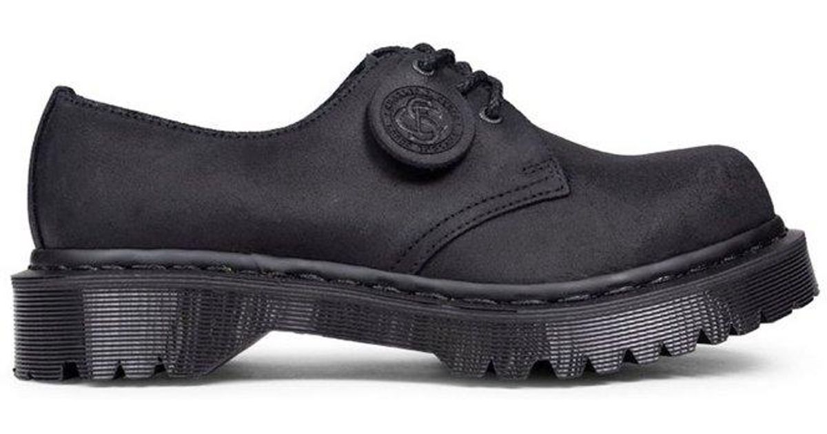 Dr. Martens 1461 Wax Commander Lace-Up Derby Shoes in Black for Men ...