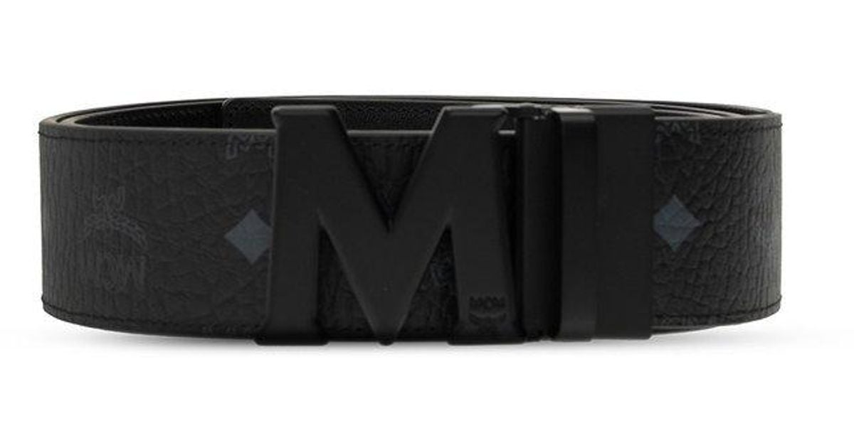 MCM Belt With Logo in Black for Men | Lyst