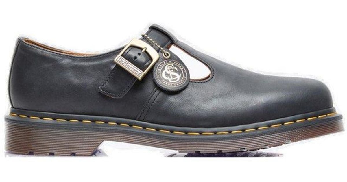 Dr. Martens T-Bar Regency Leather Mary Jane Shoes in Black for Men | Lyst