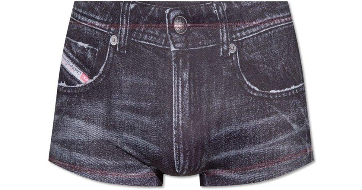 DIESEL Bmbx-brad Denim Printed Swim Shorts in Purple for Men | Lyst
