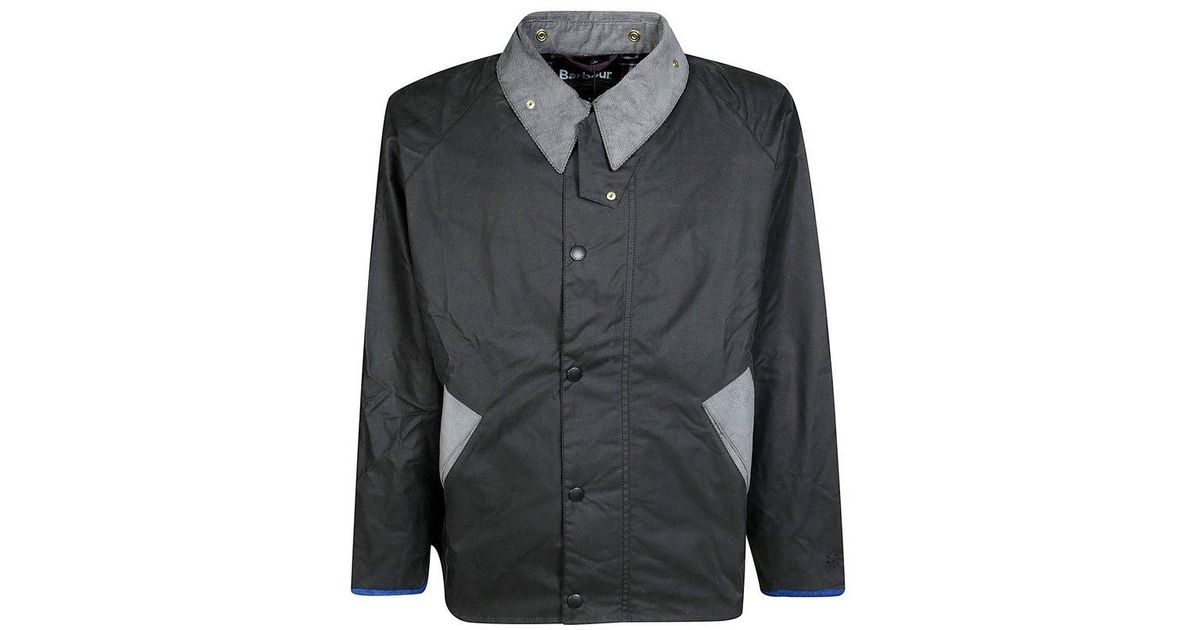 Barbour X Flower Mountain Contrast Details Jacket in Black for Men | Lyst